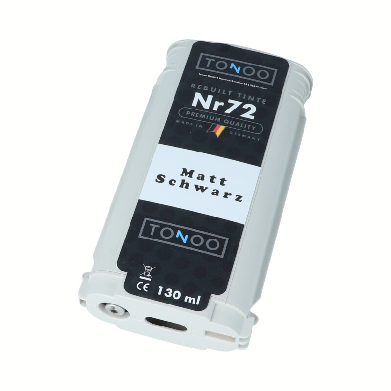 Tonoo® Tinte ersetzt HP 72 | C9403A Matt Schwarz | Druckerzubehör | Tonoo